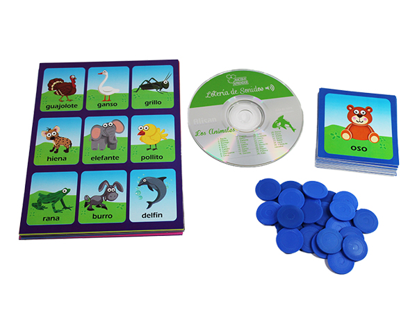 Lotería de sonidos de los animales - Juguetes y Materiales Didácticos ...